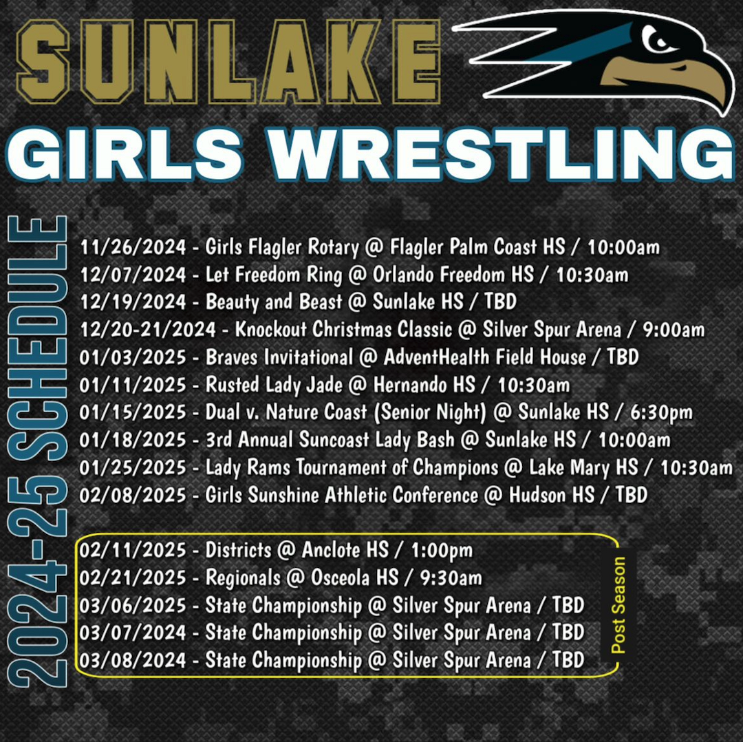 Wrestling Schedule | Sunlake High School